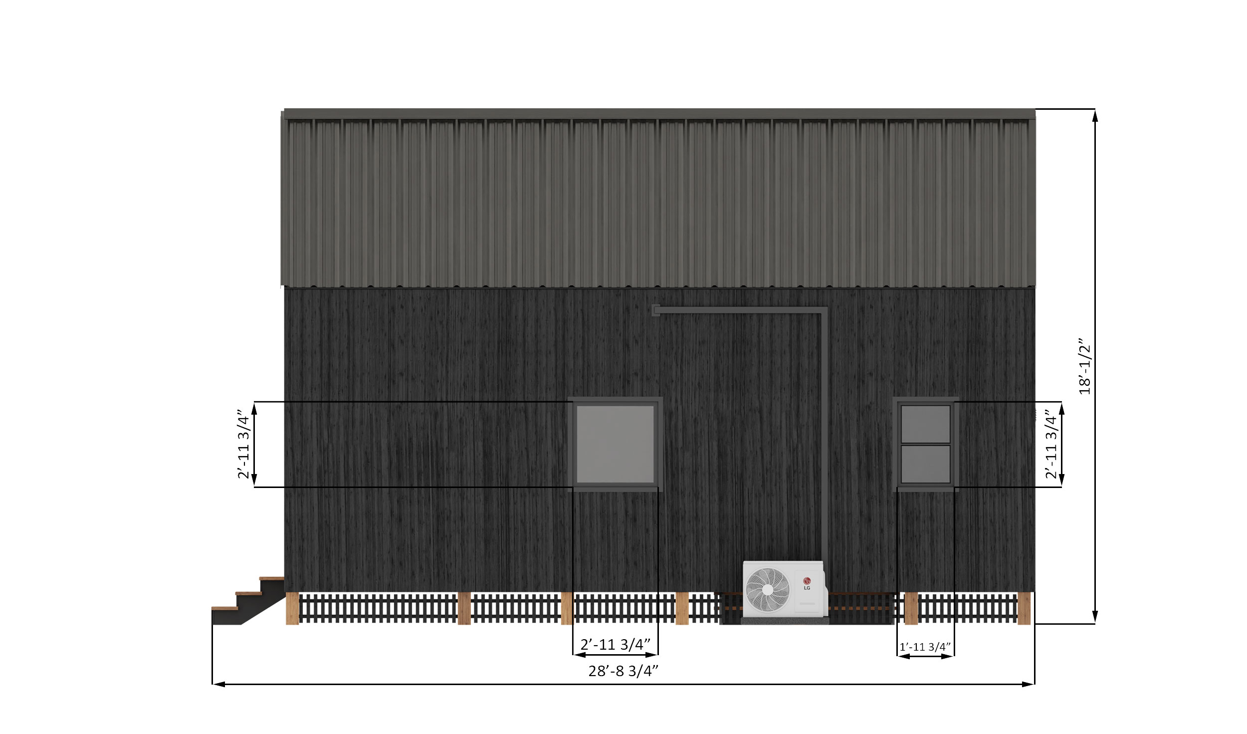 300 Sq Ft Modern Tiny House Plans with Loft - Smallhouseplan.com