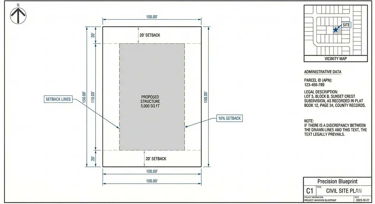 How to Read a Site Plan - Smallhouseplan.com
