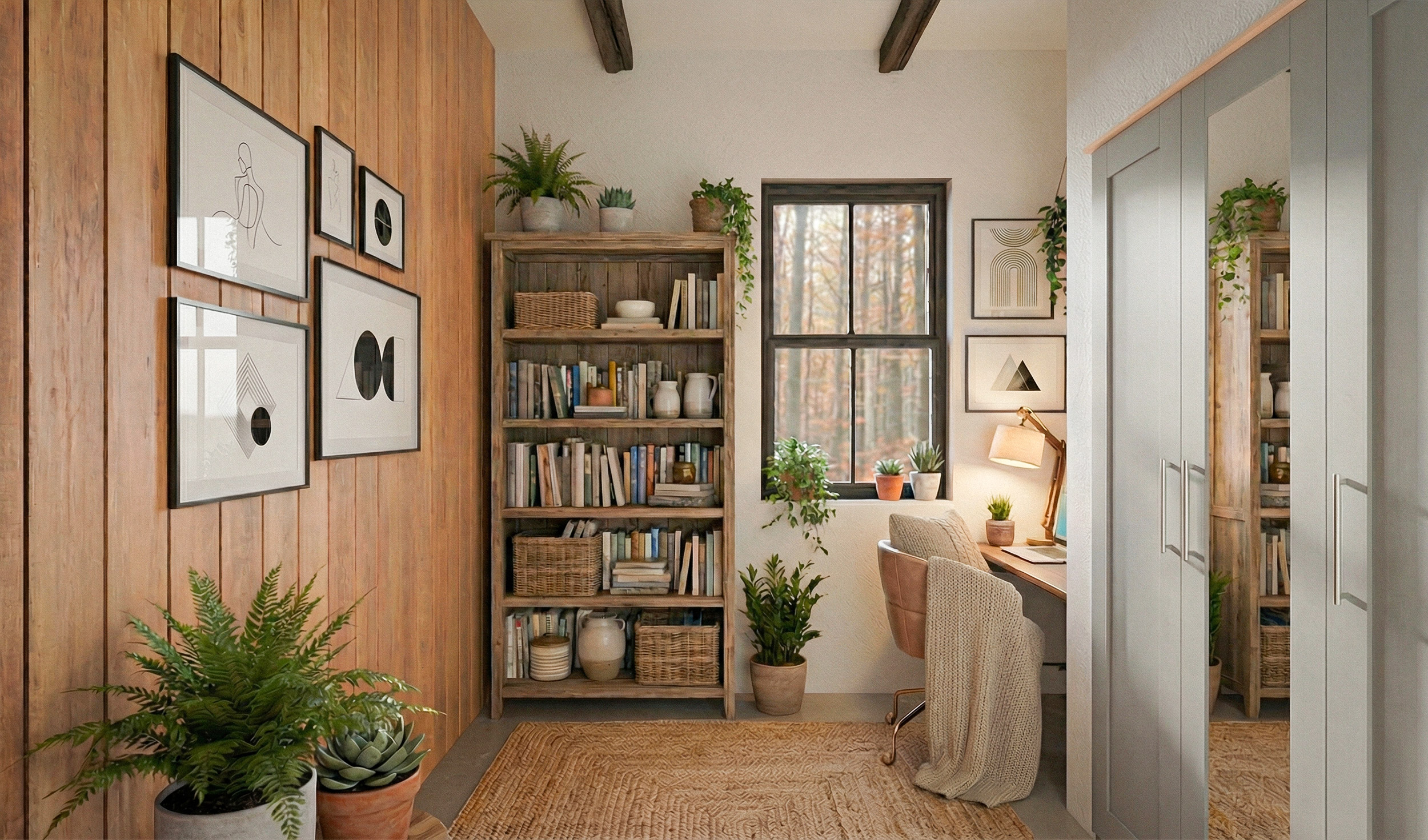 1288 Sq Ft 2 Bedroom Modern Small House Plans - Smallhouseplan.com